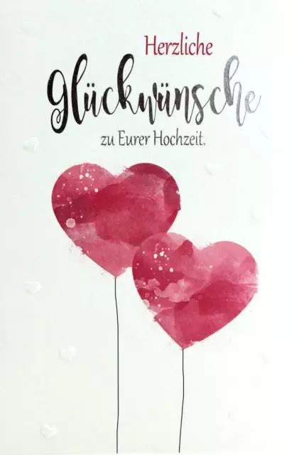HOCHZEITSKARTE GLÜCKWÜNSCHE ZUR Hochzeit Karte mit Prägung