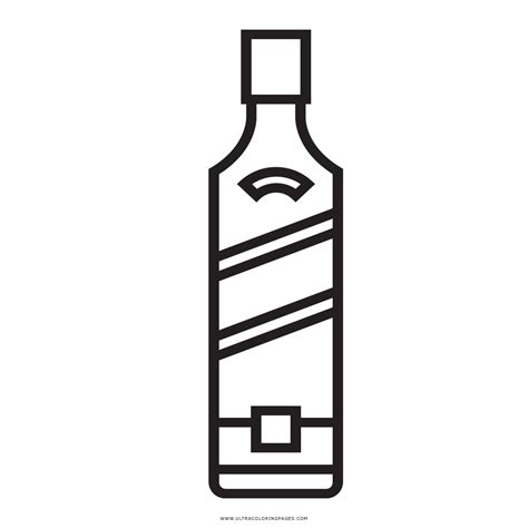 Dibujo De Botella De Whisky Para Colorear Ultra Coloring Pages