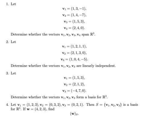 solved 1 let v1 1 3 1 v2 1 4 7 v3 1 5 3