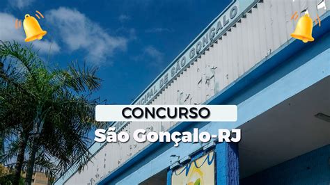Concurso Semed S O Gon Alo Rj Edital Publicado Vagas