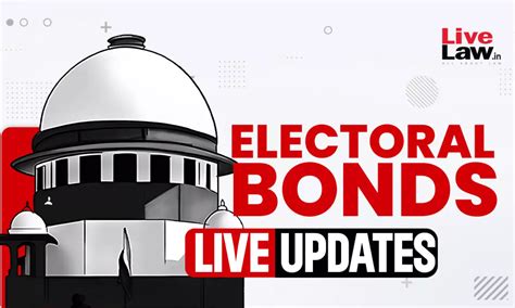 Electoral Bonds Scheme Unconstitutional Supreme Court LIVE UPDATES