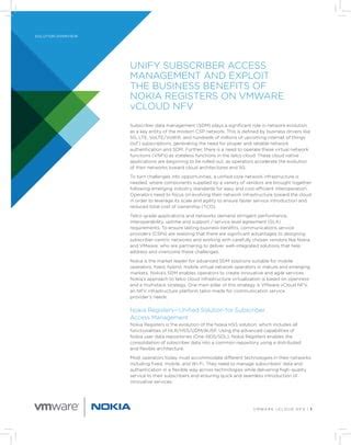 Vmw Nokia Registers Vcloud Nfv Solution Overview Pdf