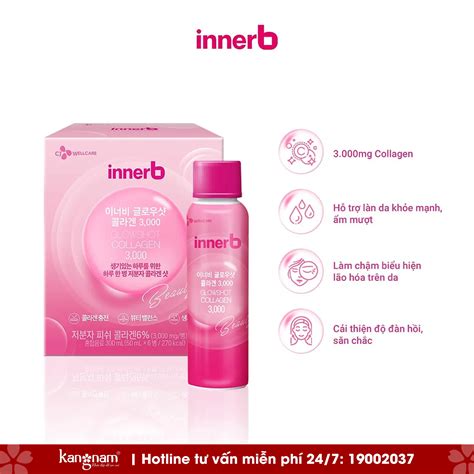 Nước Uống Làm Đẹp Da Innerb Glowshot Collagen 50ml x 6 Chai