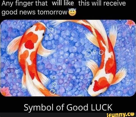 Any Finger That Will Like This Will Receive Good News Tomorrow Symbol