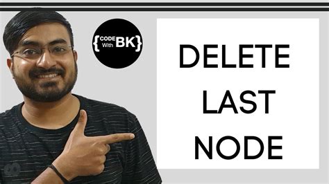 delete last node of a linked list in java youtube