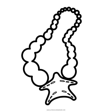 Necklace Coloring Page Png