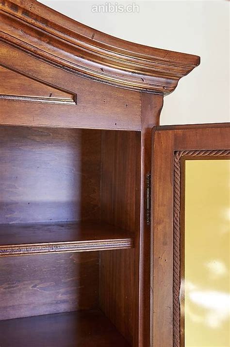 Armoire Vitrine Bois Massif Canton Valais Anibis Ch