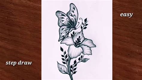 How To Draw Flowers Step By Step With Pencil