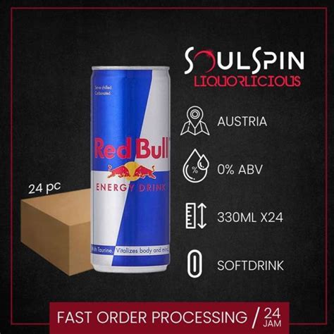 Jual Red Bull Energy Drink 250ml Dus Isi 24 Kaleng Di Seller