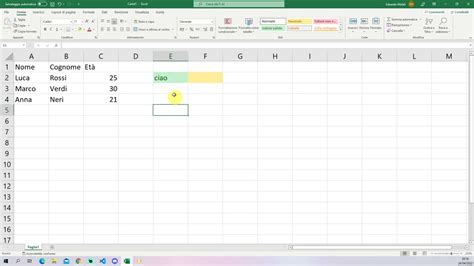 Come Unire Due Celle In Excel YouTube