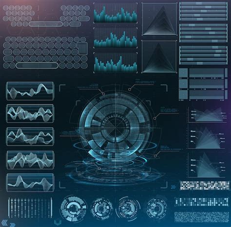 Dise O De Interfaz Futurista Hud Vector Premium
