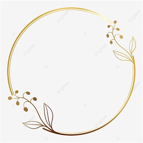Ilustración De Vector De Ornamento De Borde De Marco Floral De Círculo