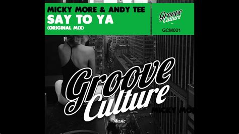 Micky More Andy Tee Say To Ya House Music YouTube