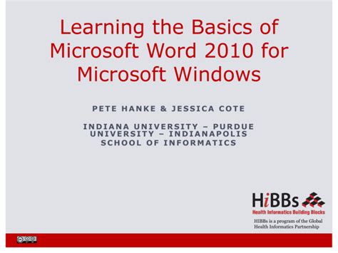 Starting Microsoft Word