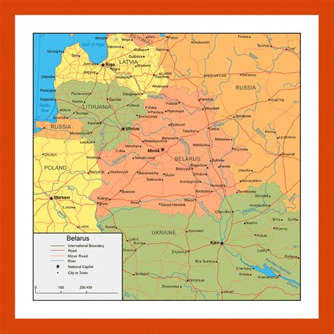 Political Map Of Belarus Maps Of Belarus Maps Of Europe Map