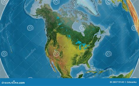 United States Of America Area Topographic Map Stock Illustration