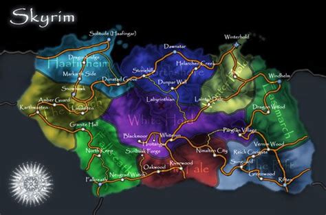 Skyrim Maps Skyrim Skyrim Map Elder Scrolls Skyrim