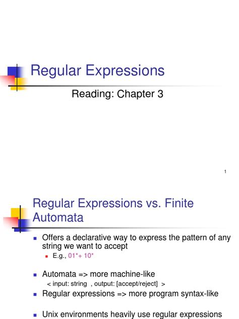 regular expressions reading chapter 3 pdf regular expression formalism deductive