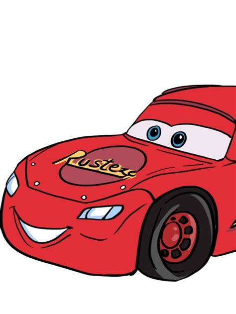 Easy Lightning Mcqueen Step By Step Tutorial Easy Drawing Guides