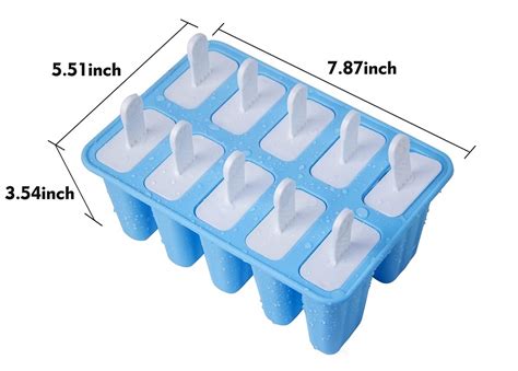 10 Cavity Silicone Ice Cream Popsicle Stand Mold Bpa Free Homemade Ice