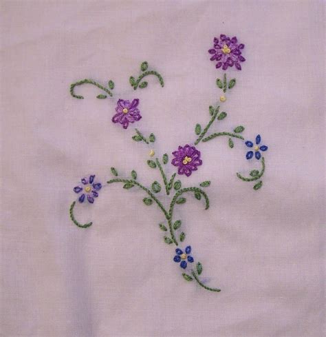 Embroidery Flower Patterns For Beginners