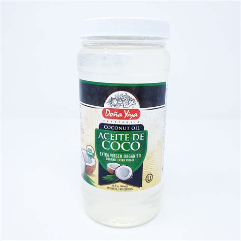 Aceite de Coco Extra Virgen Orgánico Doña Yiya 15 oz Antojo Boricua