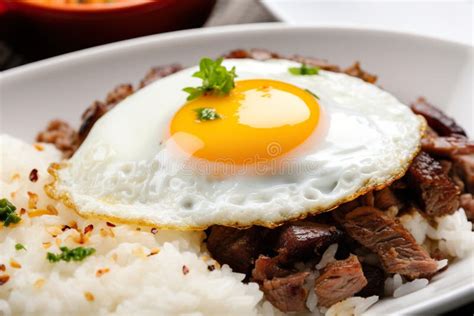 Tapsilog A Breakfast Dish Of Beef Garlic Rice Fried Egg Generative