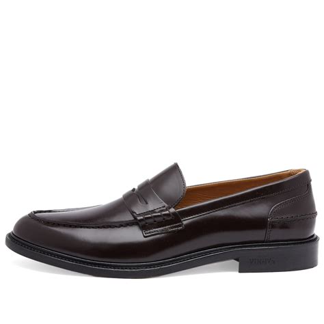 VINNY S Townee Penny Loafer Brown Polido Leather END US