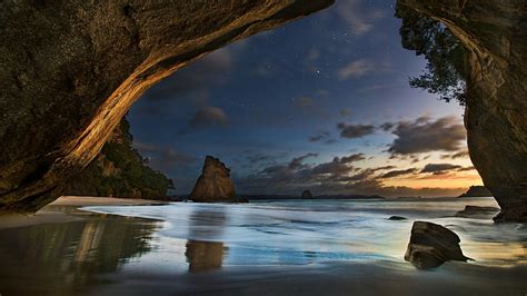 HD Wallpaper Earth Cove California Coast Coastline Ocean Rock