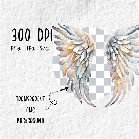 Engelsflügel Clipart Engelsflügel Schmuck Engelsflügel Aquarell Png