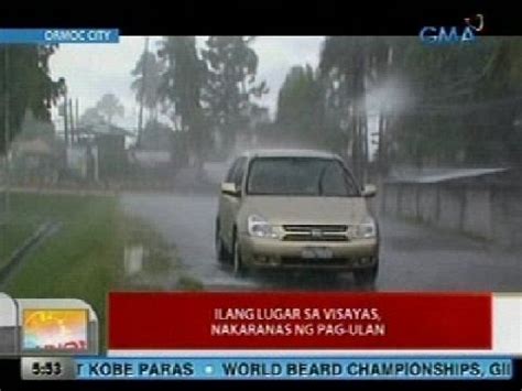 UB Ilang Lugar Sa Visayas Nakaranas Ng Pag Ulan YouTube