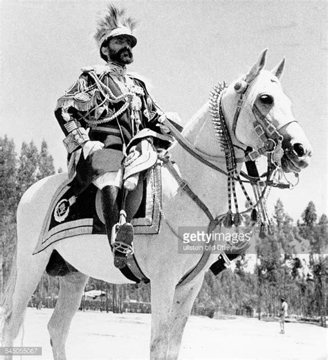 Emperor Of Ethiopia 1930 1974 Photographed During A Parade 1934