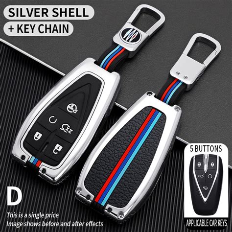 Car Key Case Full Cover Shell Galvanized Alloy Silica Gel For Changan