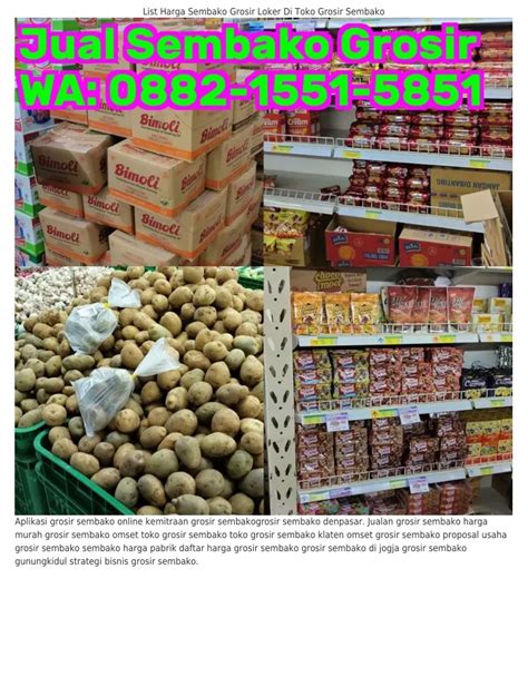 PPT 0882 1551 5851 WA Warung Grosir Sembako Grosir Sembako Dan