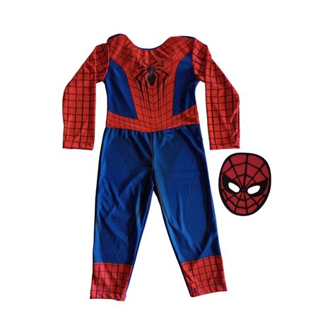 Fantasia Infantil Manga Longa Macacão Homem Aranha Infantil Shopee Brasil