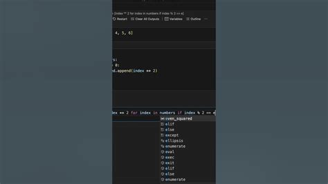 list comprehensions in python shorts youtube