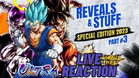 DRAGON BALL LEGENDS REVEALS STUFF SPECIAL EDITION 2023 PART 3 Live