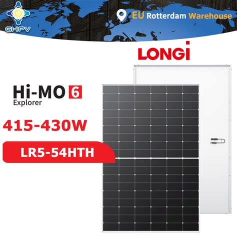 Longi Hi Mo6 Explorer Lr5 54hth Mono Crystalline Solarpanel 415W 420W