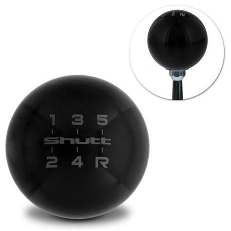 Manopla Câmbio Bola Esportiva Tuning Preta Ré Para Trás Modelo Bolinha