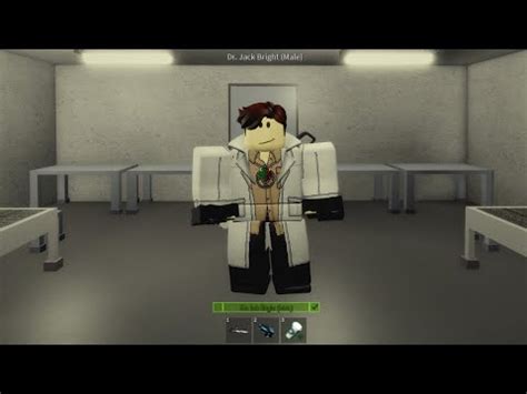 Roblox SCP Dr Jack Bright Male Avatar Build YouTube