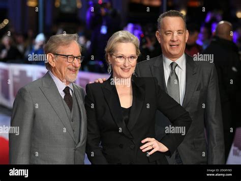 Steven Spielberg Meryl Streep And Tom Hanks Attending The European