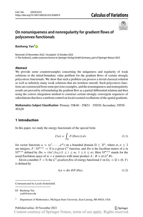 on nonuniqueness and nonregularity for gradient flows of polyconvex functionals
