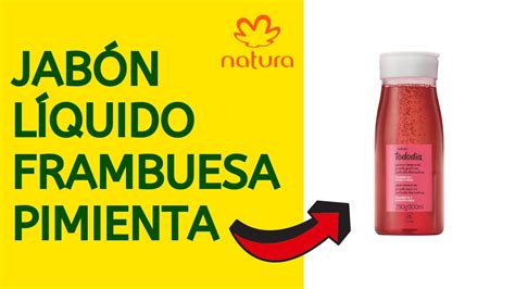 NATURA JABÓN LÍQUIDO CORPORAL Frambuesa Pimienta Rosa YouTube
