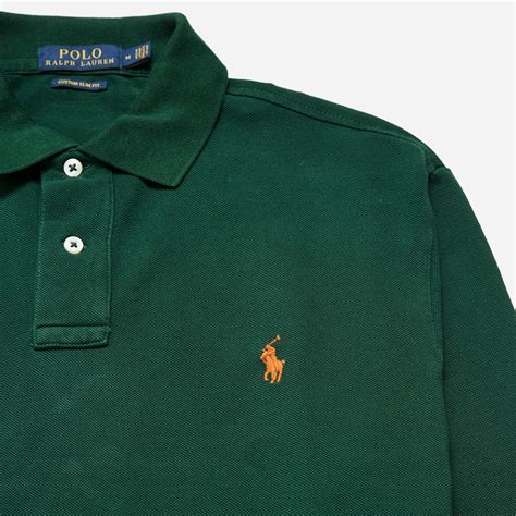 Polo Ralph Lauren Long Sleeve Polo Shirt In Green For Men Lyst
