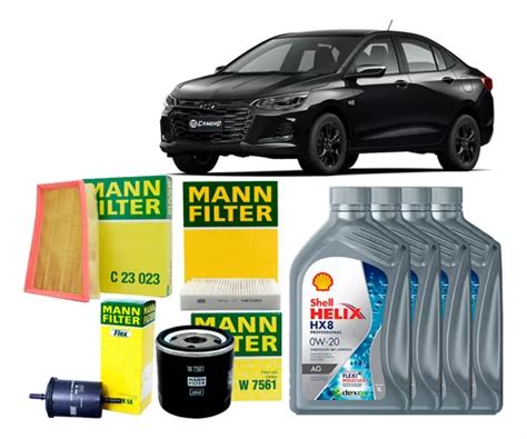 Kit Troca Óleo 0w20 Gm Onix Plus 1 0 2019 2020 2021 2022 Frete grátis