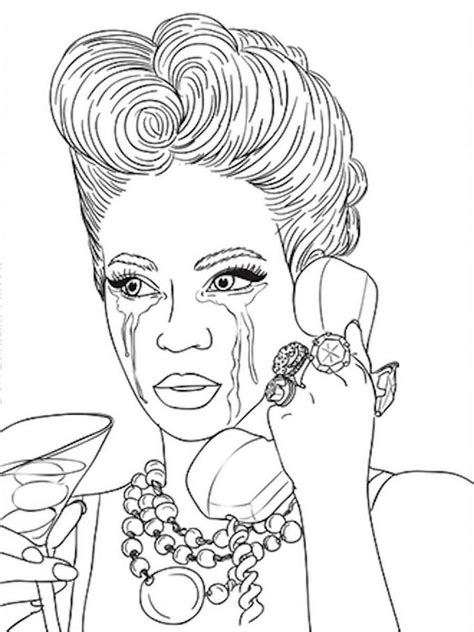 Beyonce Coloring Pages