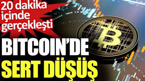 Bitcoinde Sert D Dakika I Inde Ger Ekle Ti