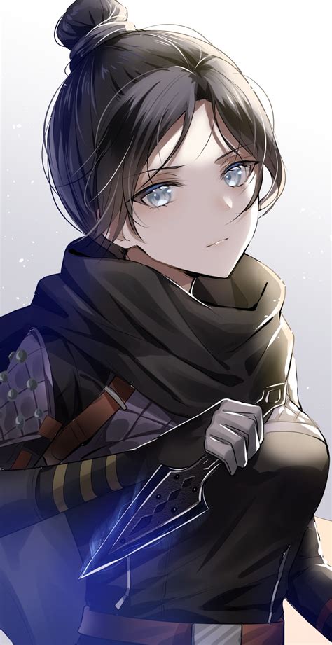 Wraith Apex Legends Myusha Apex Legends Anime Girls Black Hair
