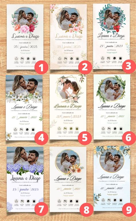 Convite Casamento Interativo vários Modelos no Elo7 Girassolzinho