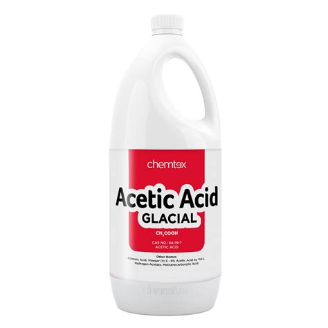 Buy Chemtex Glacial Acetic Acid Anhydrous Ethanoic Acid 1L Bottle